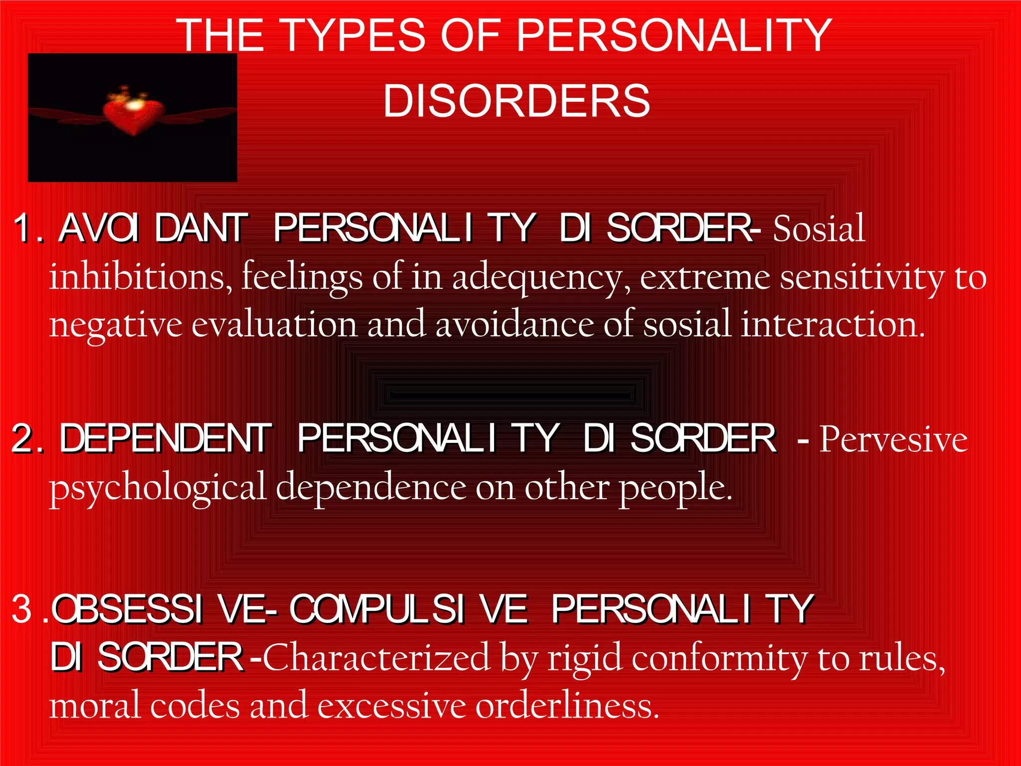 PERSONALITY DISORDER | PPT