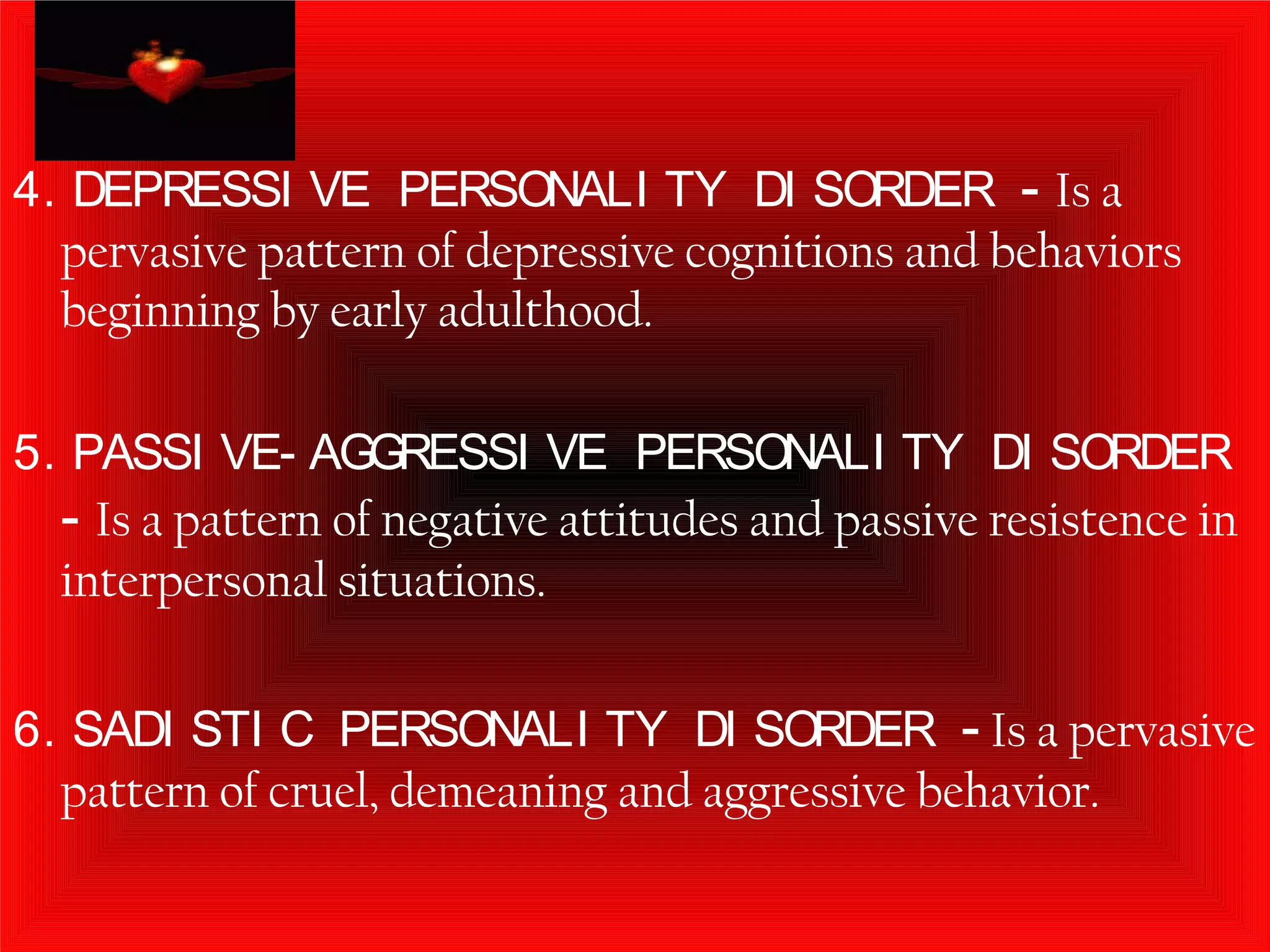 PERSONALITY DISORDER | PPT