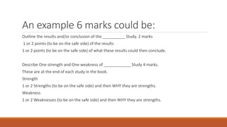 Psychology 4 to 8 mark questions | PPTX