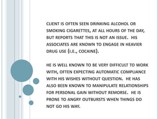 Psychology 672 Case Study Presentation | PPTX