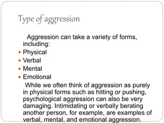 Aggression Psychology | PPT