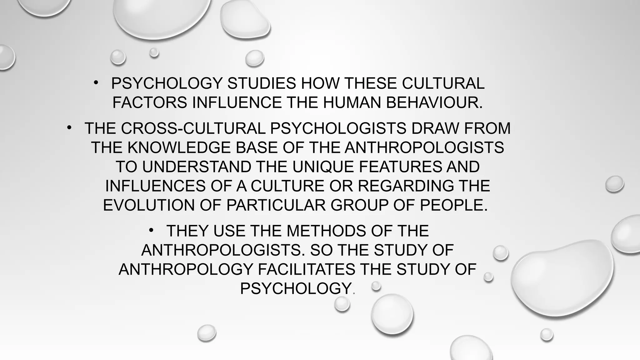 Psychology and Anthropology | PPT