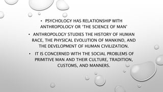 Psychology and Anthropology | PPT
