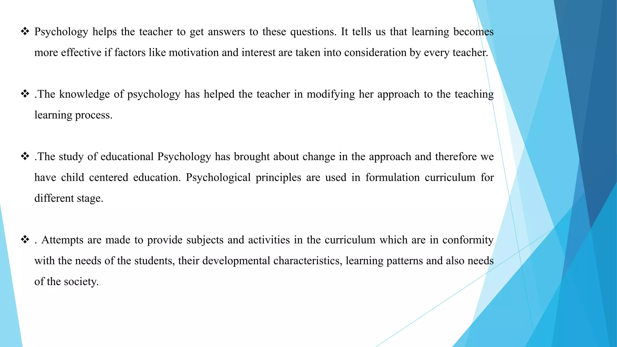 Psychology and educational psychology | PPTX