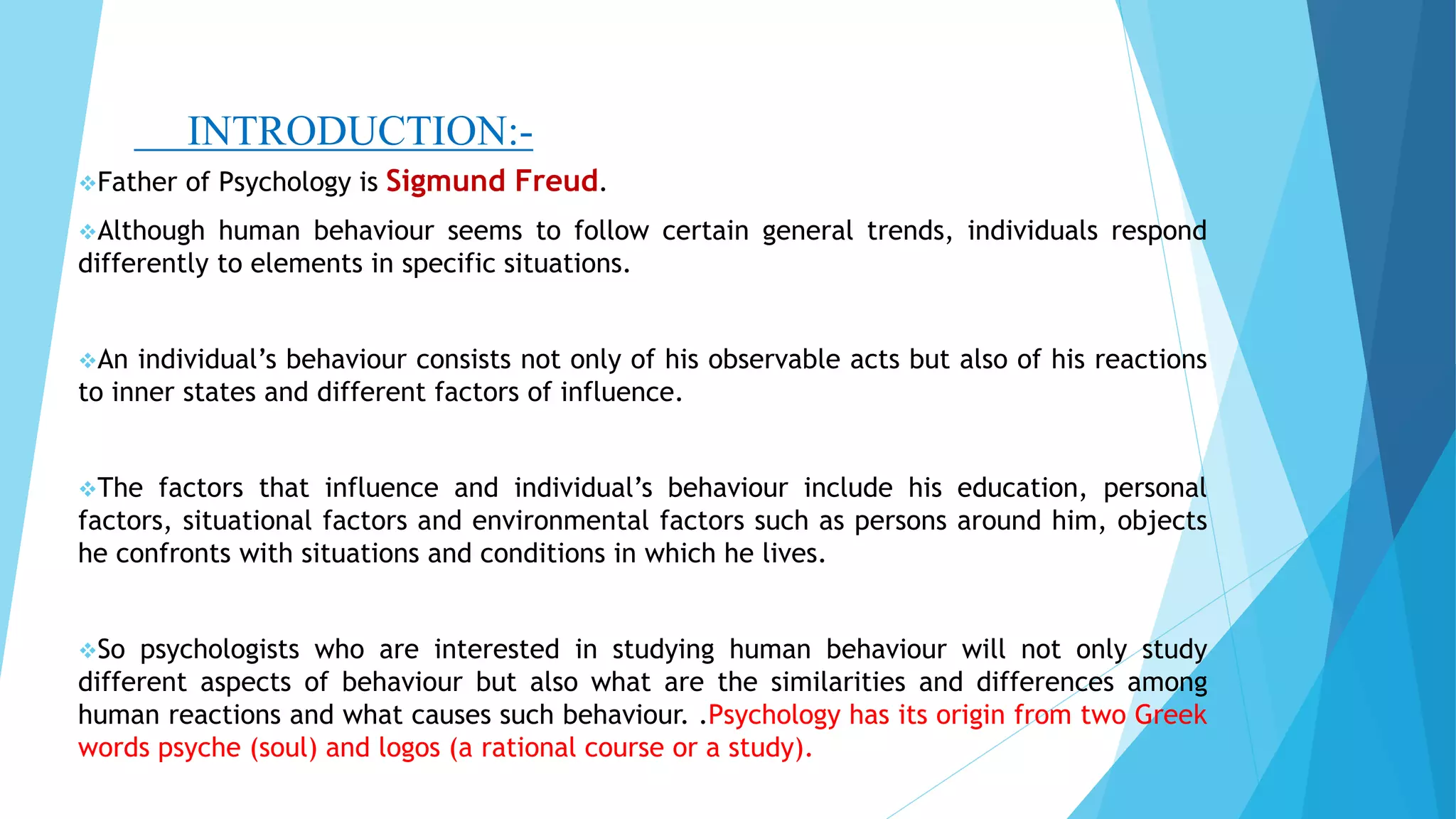 Psychology and educational psychology | PPTX