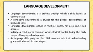 Development of language- Noam Chomsky and Vygotsky | PPTX