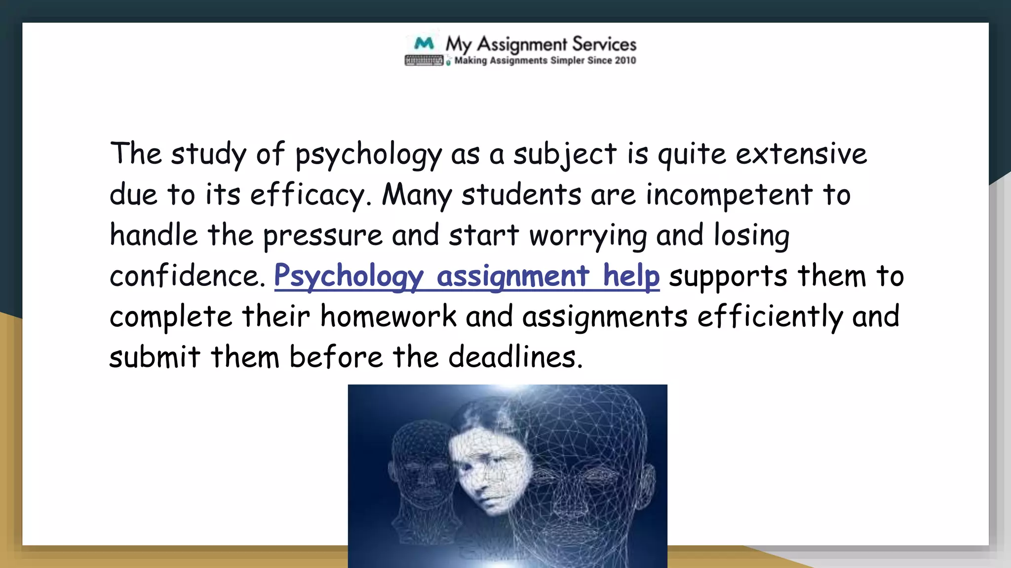 Psychology Assignment Help | PPTX | Educational Assessment | Education
