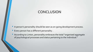 DETERMINANTS OF PERSONALITY | PPTX