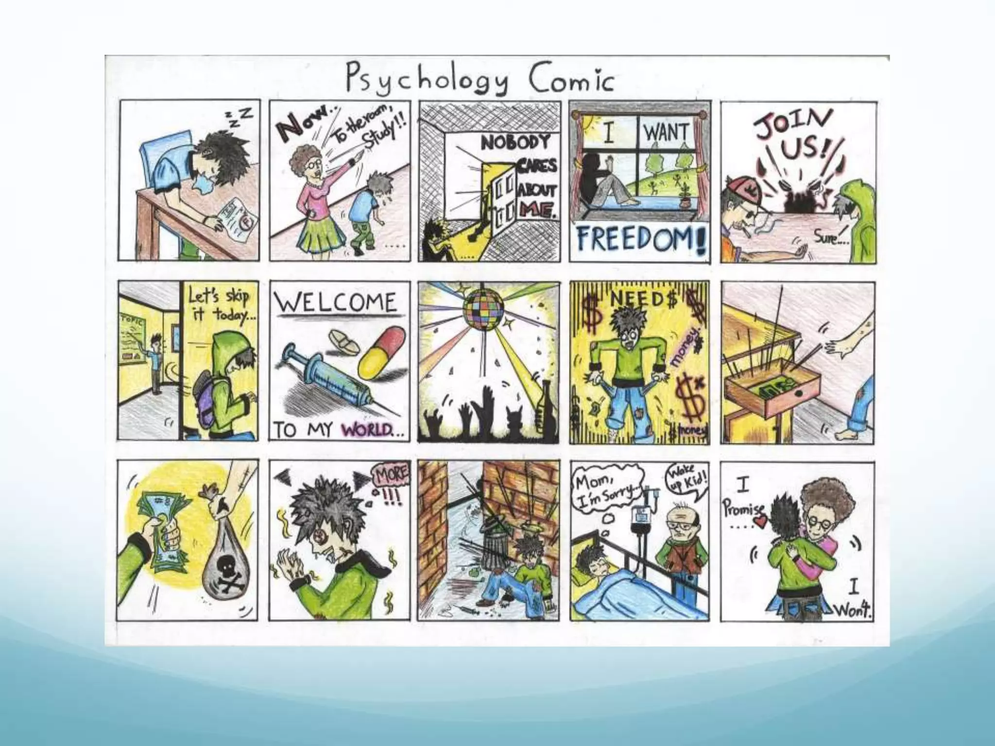 Psychology comic strip slides | PPT