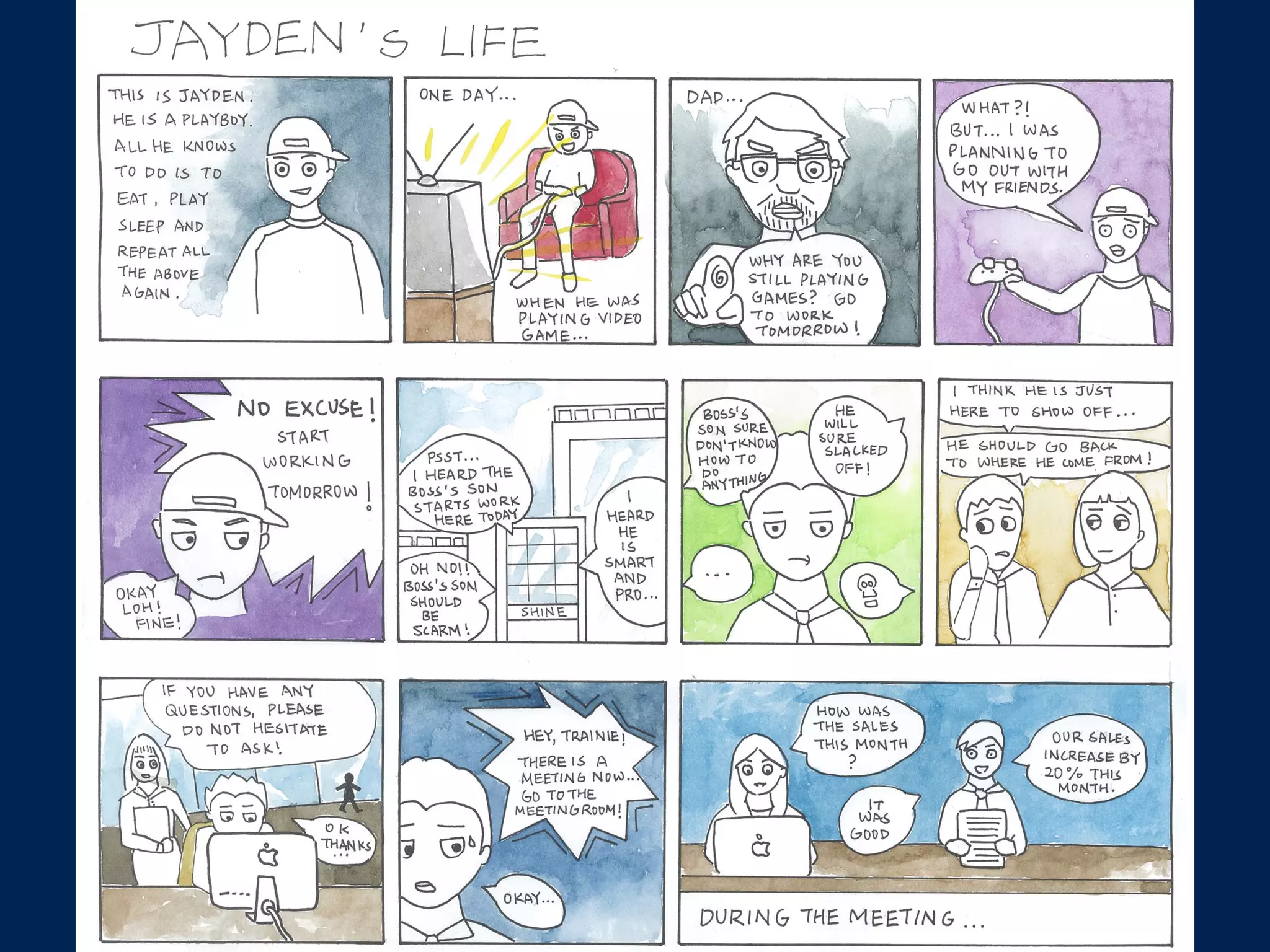 Psychology Comic Presentation | PDF