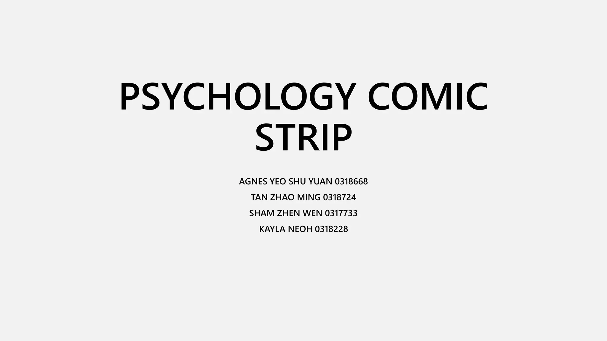 Psychology comic strip (1) | PPTX