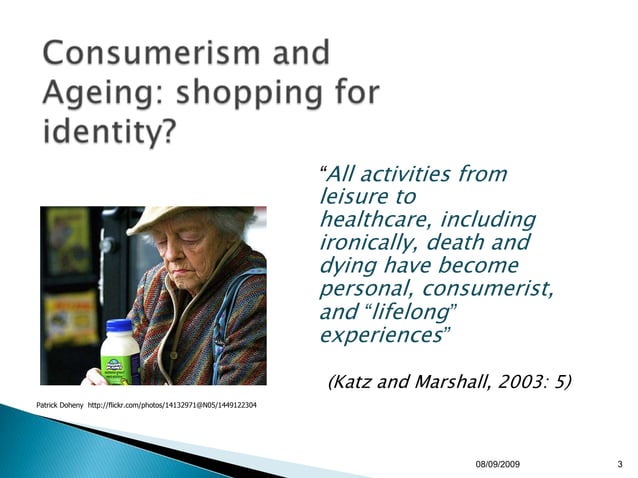 Ageing, consumption and identity | PPT