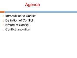 what is conflict and how to resolve | PPTX