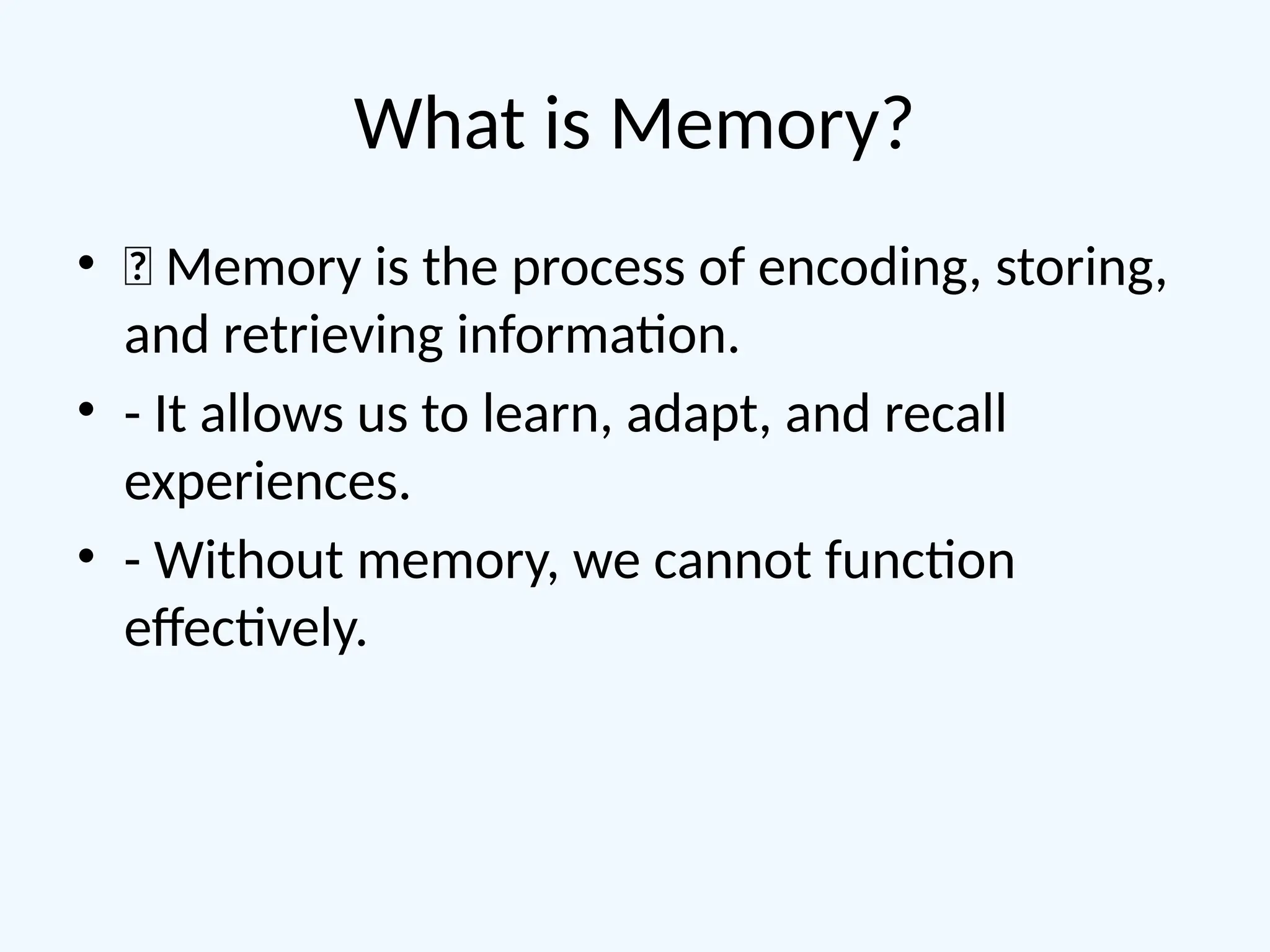Psychology Memory and forgetting multi store Diagram | PPTX