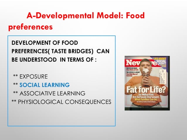 Psychology of food and eating : Psychological Models pptx | PPT