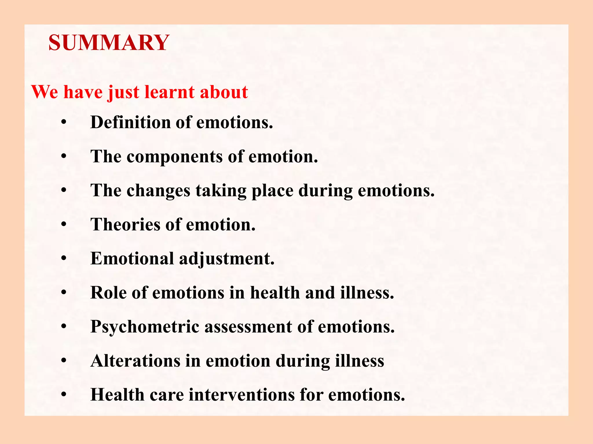 Psychology of Emotions | PDF