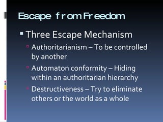 Psychology Erich Fromm (Neo Freudian Theorist) Sunwoo Park | PPT