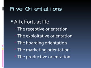 Psychology Erich Fromm (Neo Freudian Theorist) Sunwoo Park | PPT