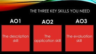 Psychology exam skill Powerpoint AQA 2024 | PPTX