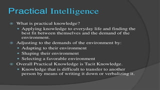 BIOLOGICAL BASIS OF INTELLIGENCE | PPTX