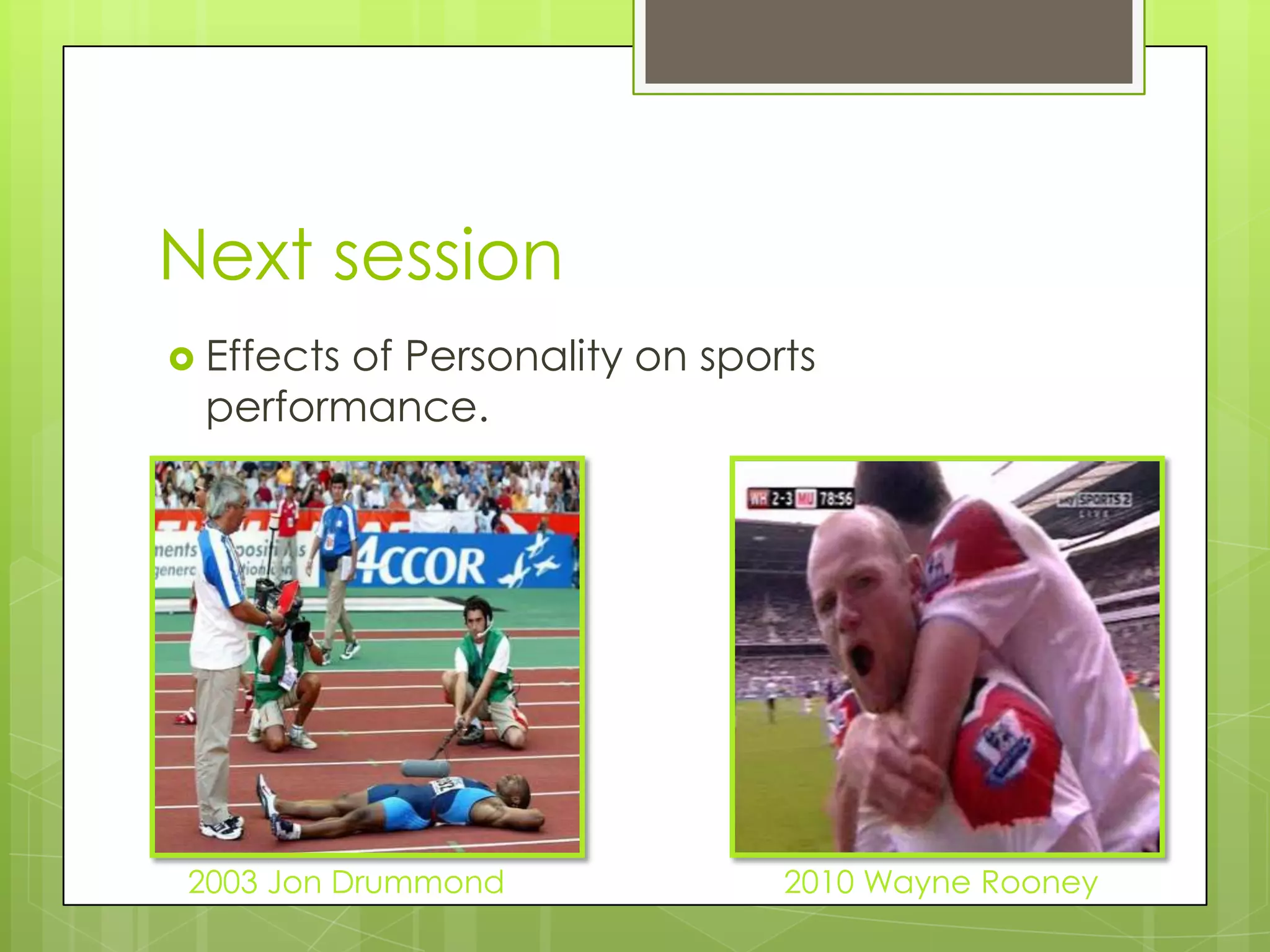 Psychology for sports performance new | PPT