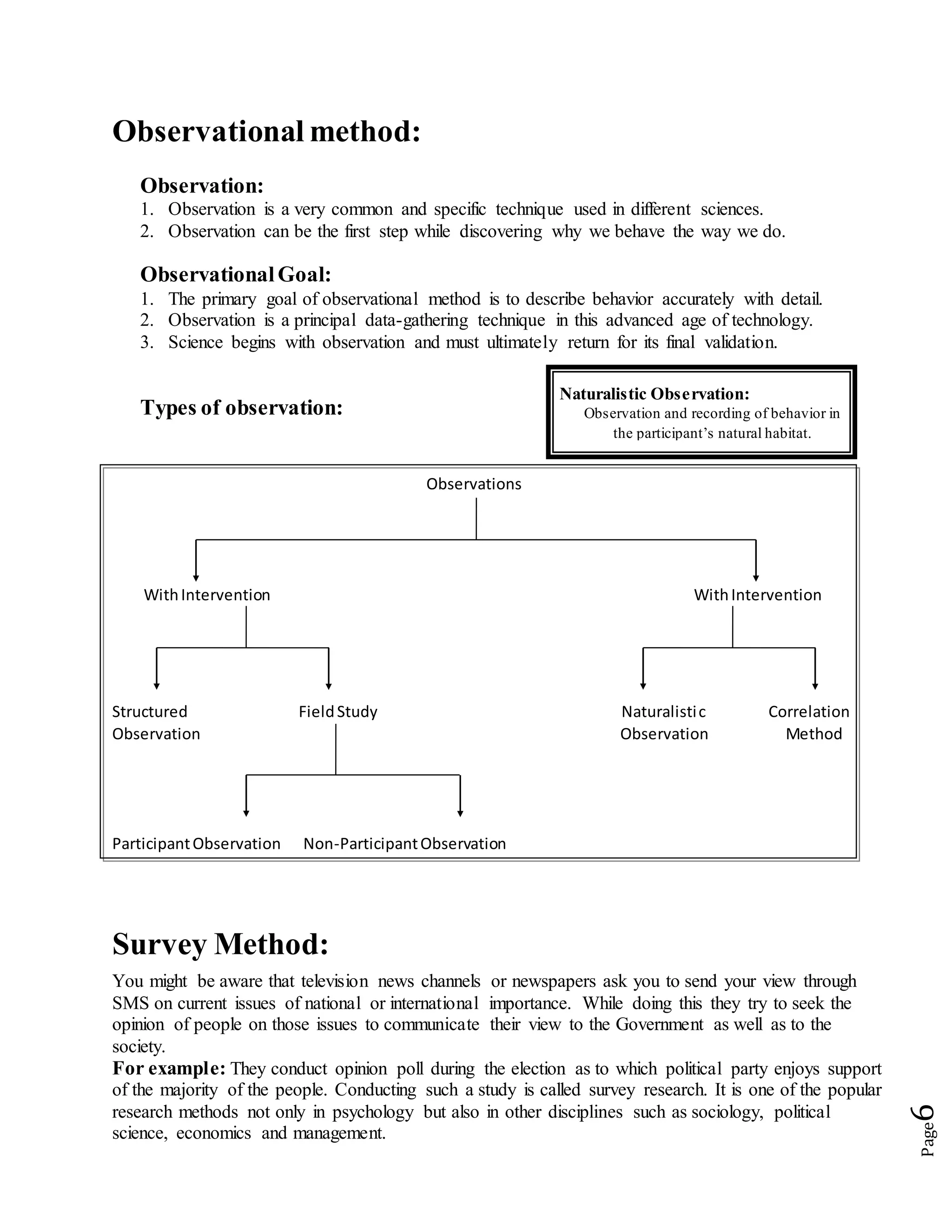 Psychology four major forms of research | DOCX