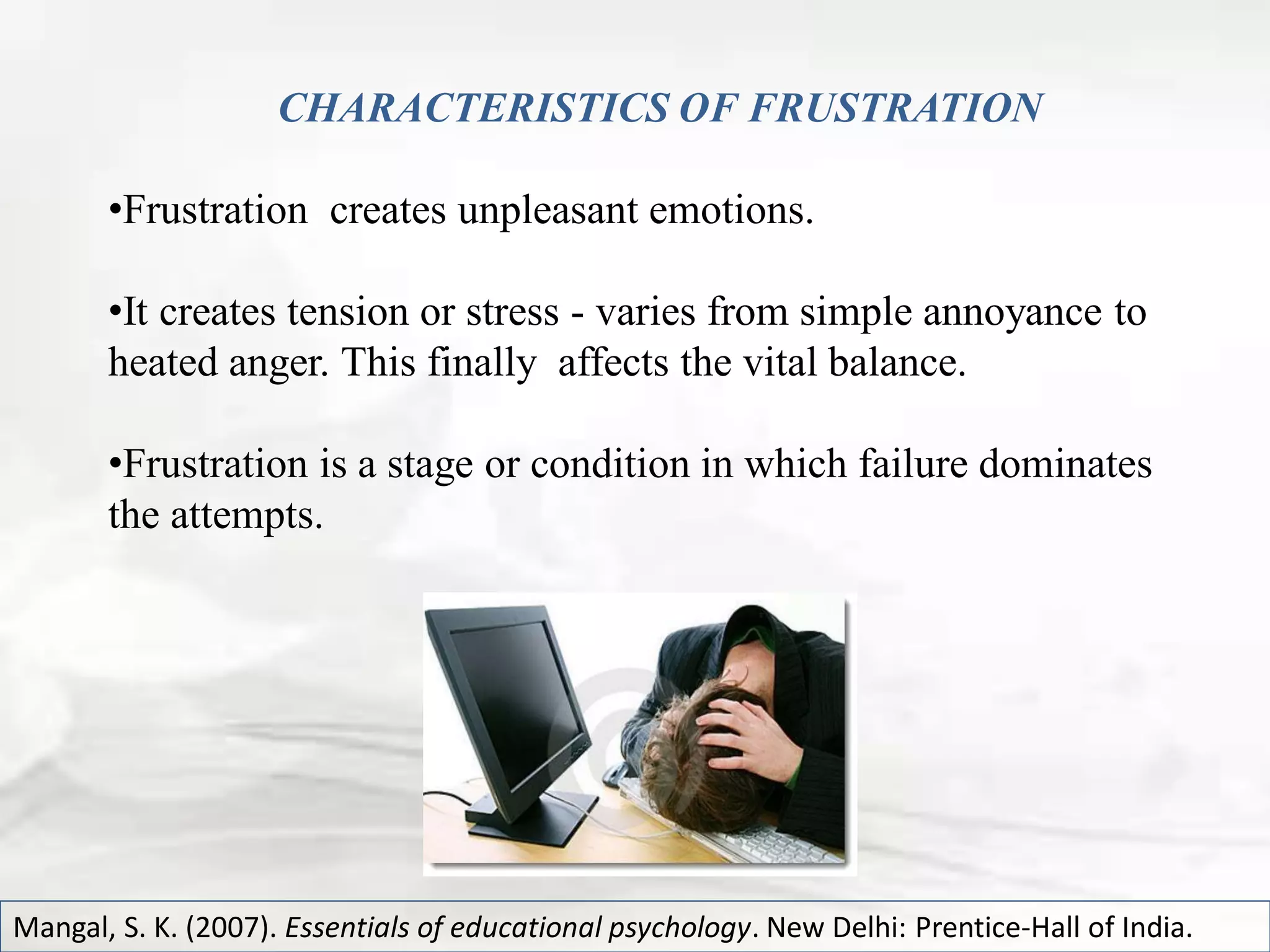 Psychology Frustration and Conflict | PDF