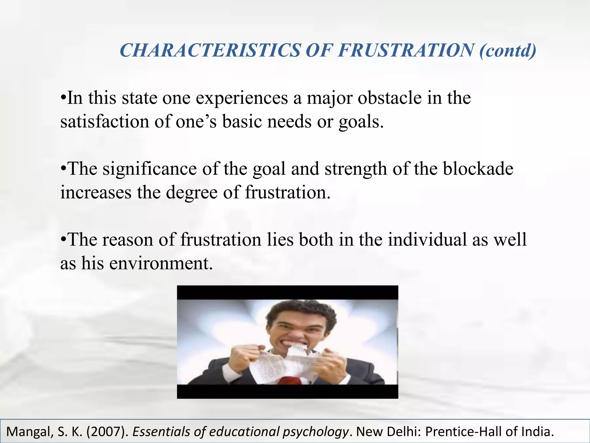 Psychology Frustration and Conflict | PDF