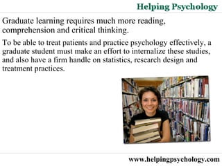 Psychology Graduate School: Year One Survival Guide | PPT