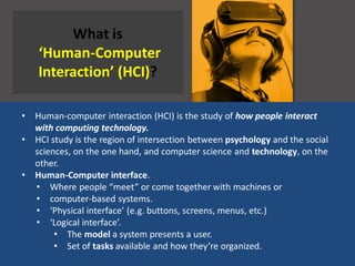 Psychology Human Computer Interaction | PDF