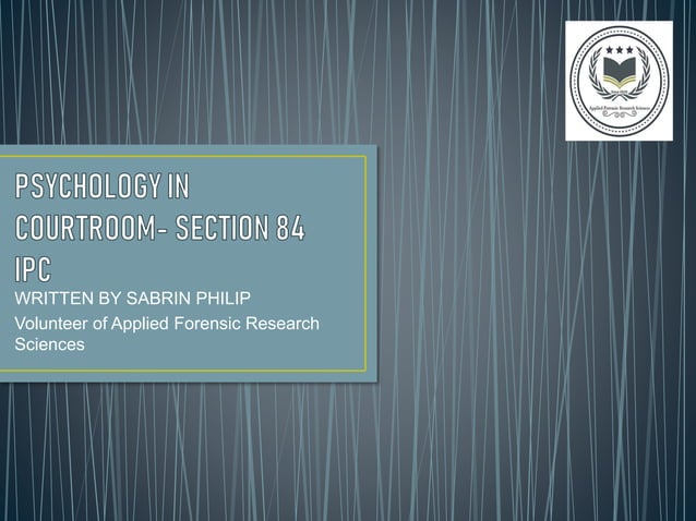 Psychology in courtroom | PPTX | Crime & Harmful Acts to Individuals ...