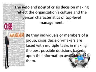 Psychology in Crisis Management Decision | PPTX