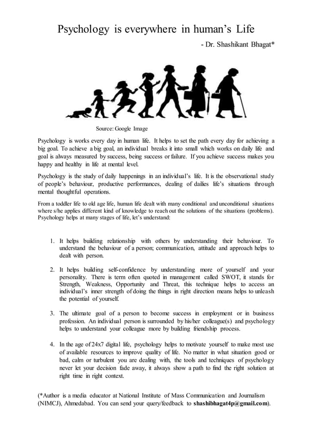 Psychology in daily life | DOCX | Science