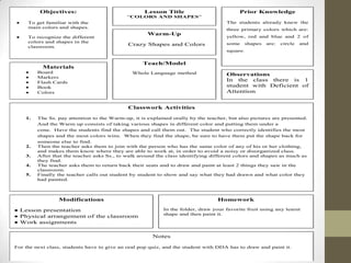 Psychology lesson plan expo | PPT