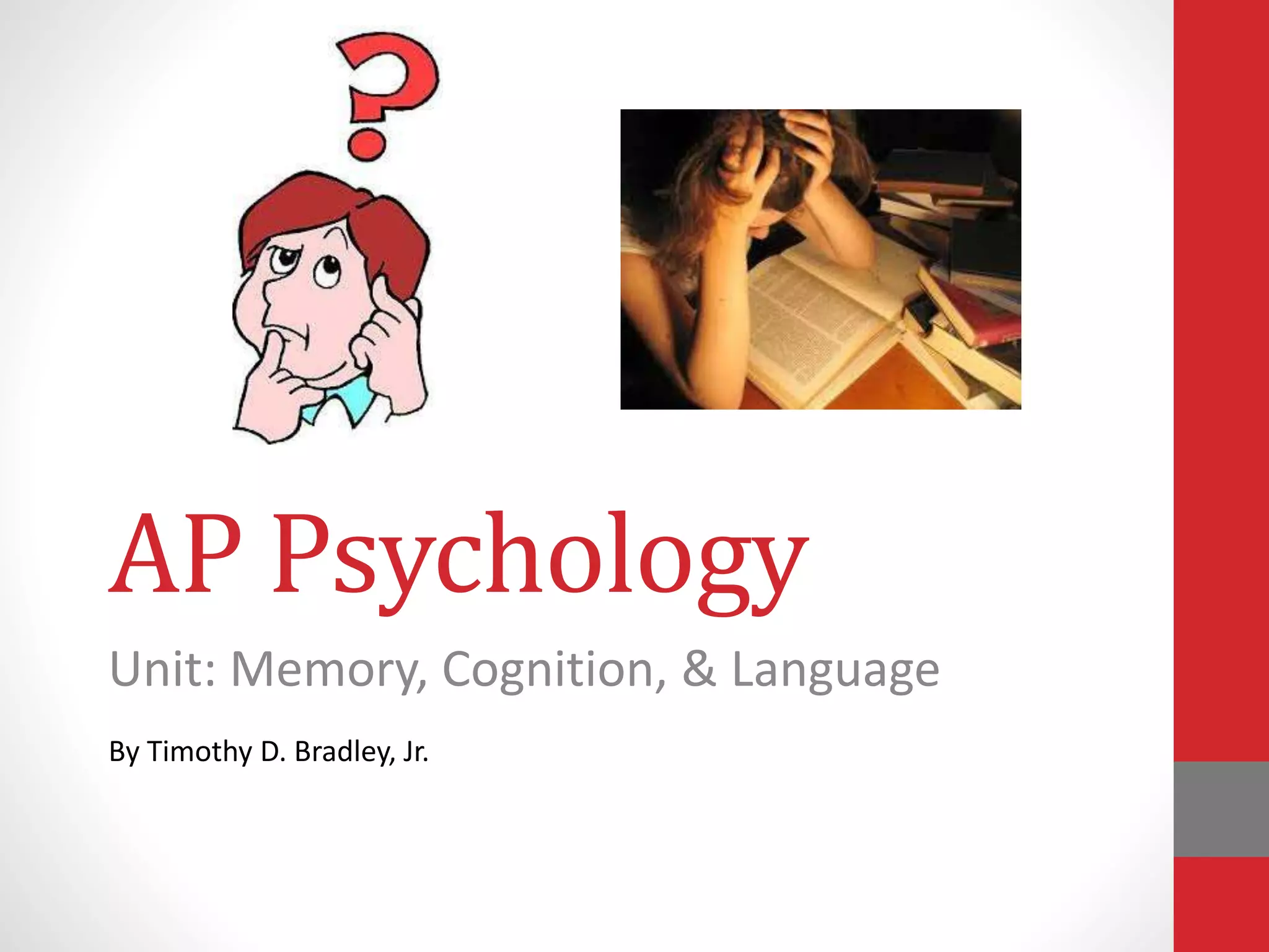 Psychology memory cognition language power point | PPTX