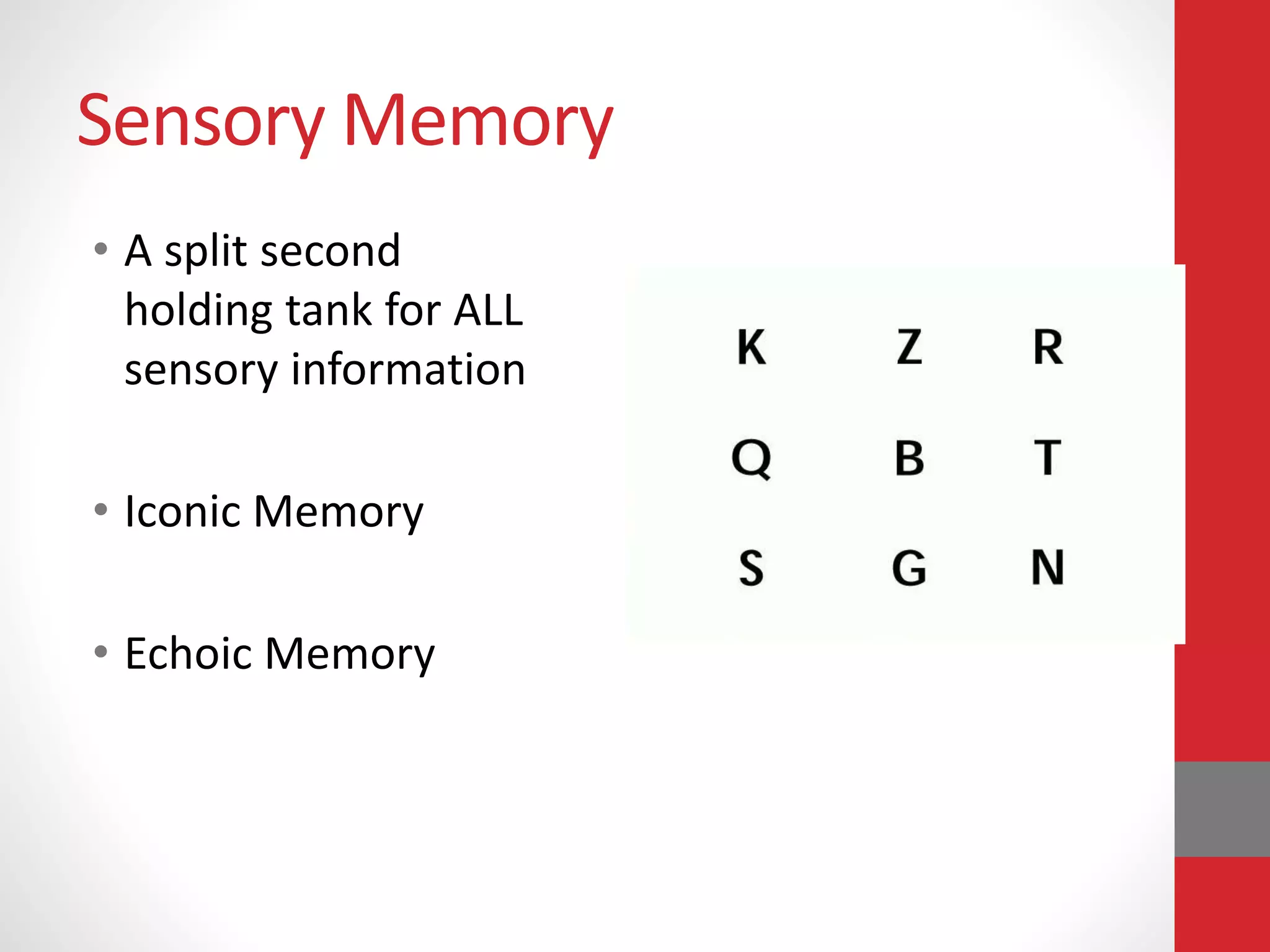 Psychology memory power point | PPT