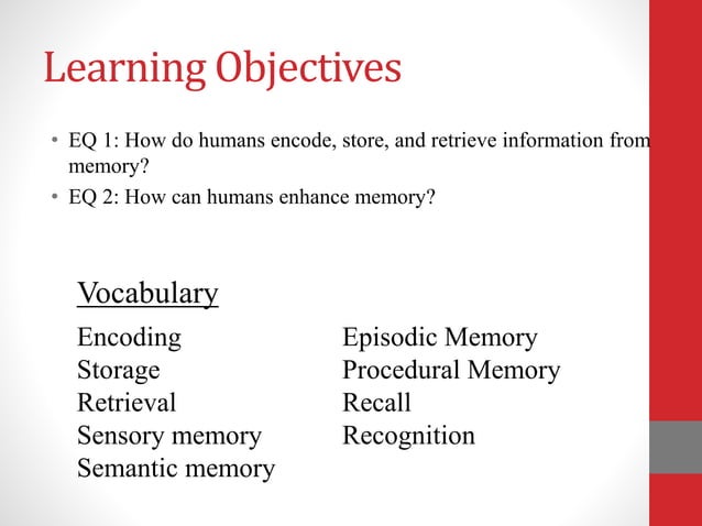 Psychology memory power point | PPT