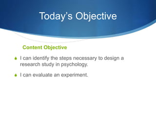 Psychology Methodology | PPTX