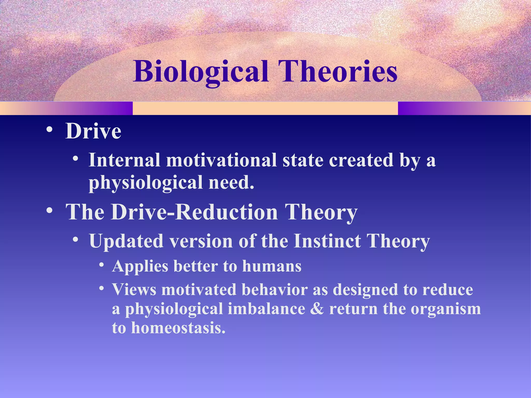 Psychology Chapter 7 Motivation & Emotion | PPT