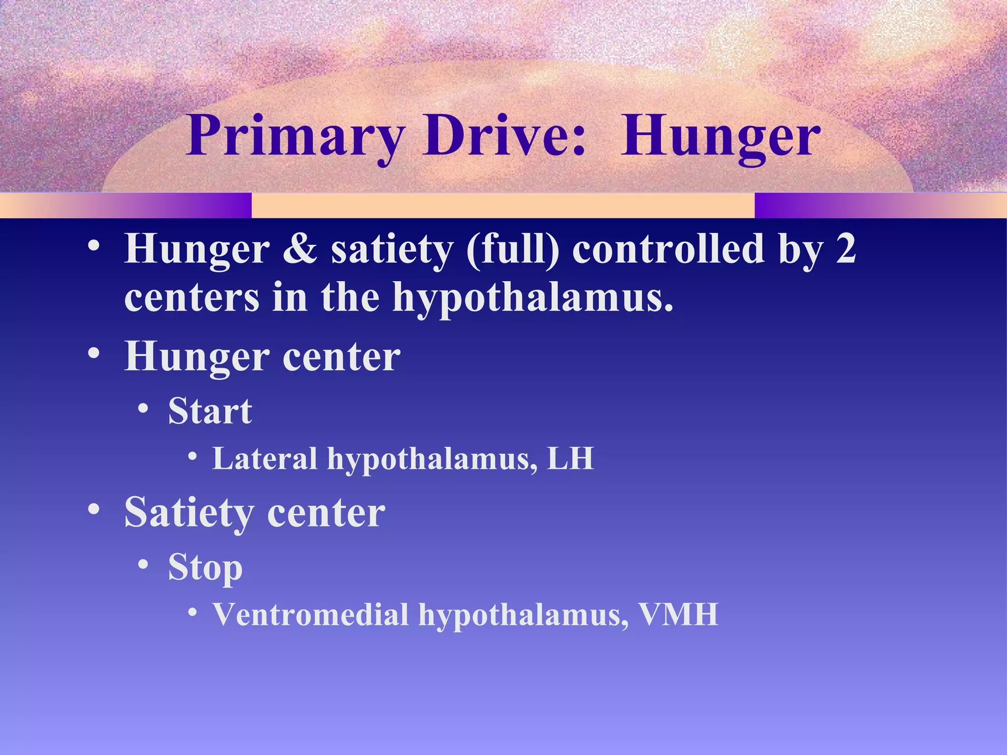 Psychology Chapter 7 Motivation & Emotion | PPT