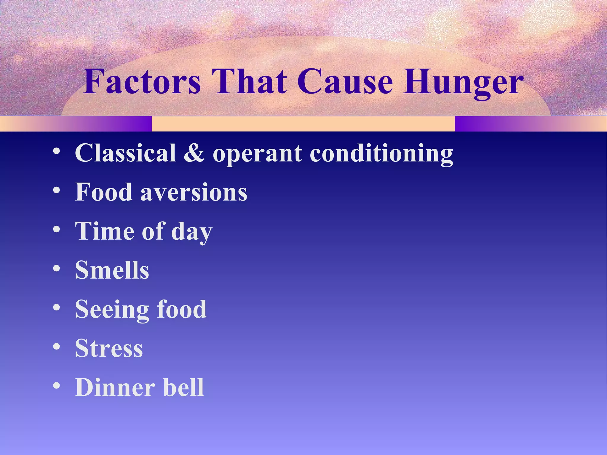 Psychology Chapter 7 Motivation & Emotion | PPT