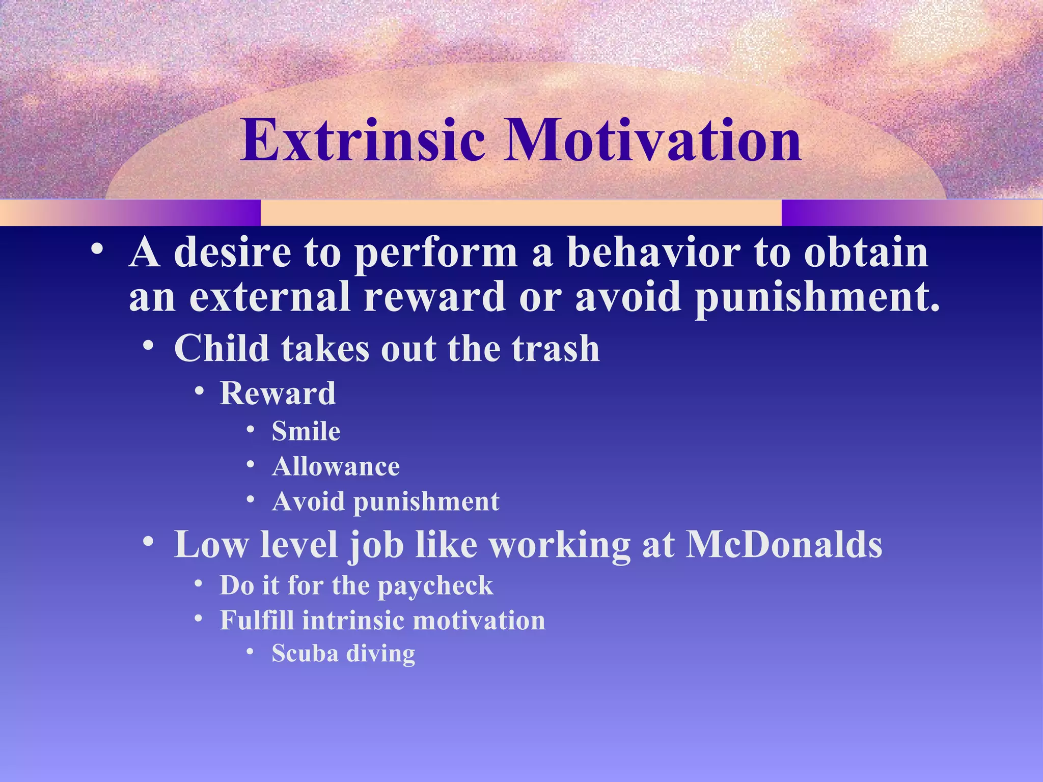 Psychology Chapter 7 Motivation & Emotion | PPT