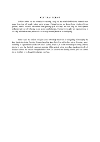 Psychology Movie Report - Literature Review | DOCX