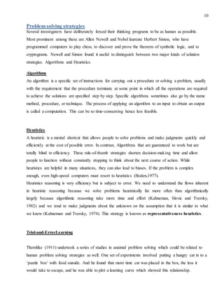 Problem solving in Psychology perspect | DOCX