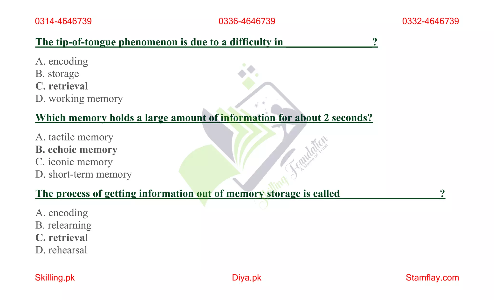 PSYCHOLOGY Objective Questions & Answers MCQs.pdf