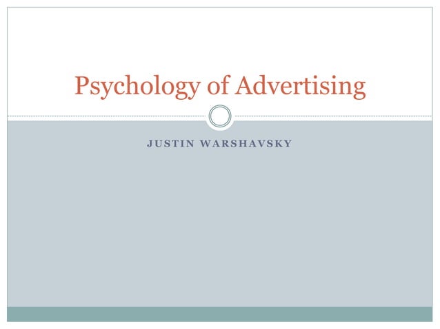 Psychology of Advertising | PPTX
