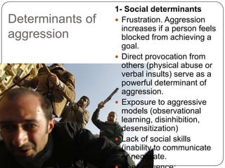 Psychology of aggression | PPTX