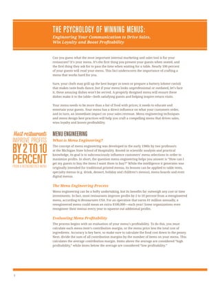 Psychology of a menu | PDF