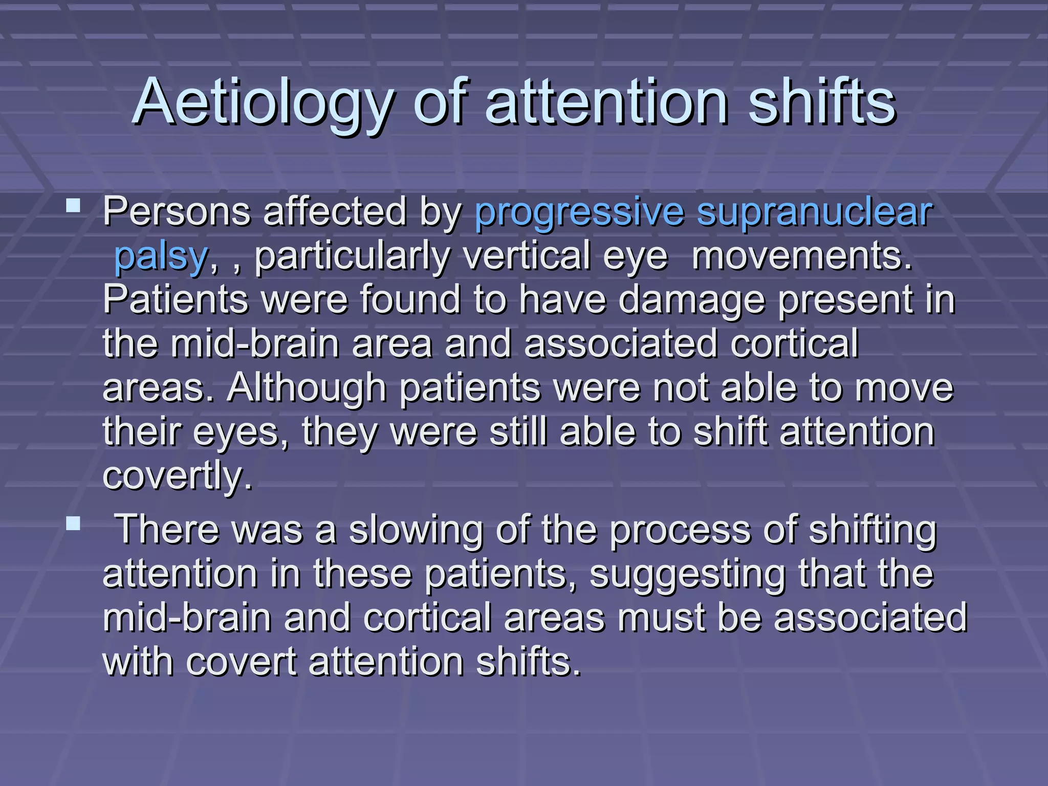 Psychology of attention | PPT