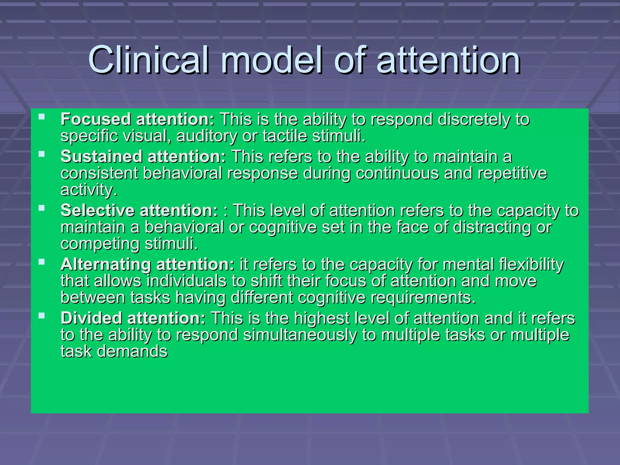Psychology of attention | PPT